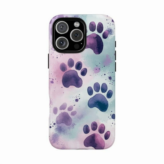 Animal Dog Paw Prints Cute Pet Pattern Artwork Phone Case with iPhone ...