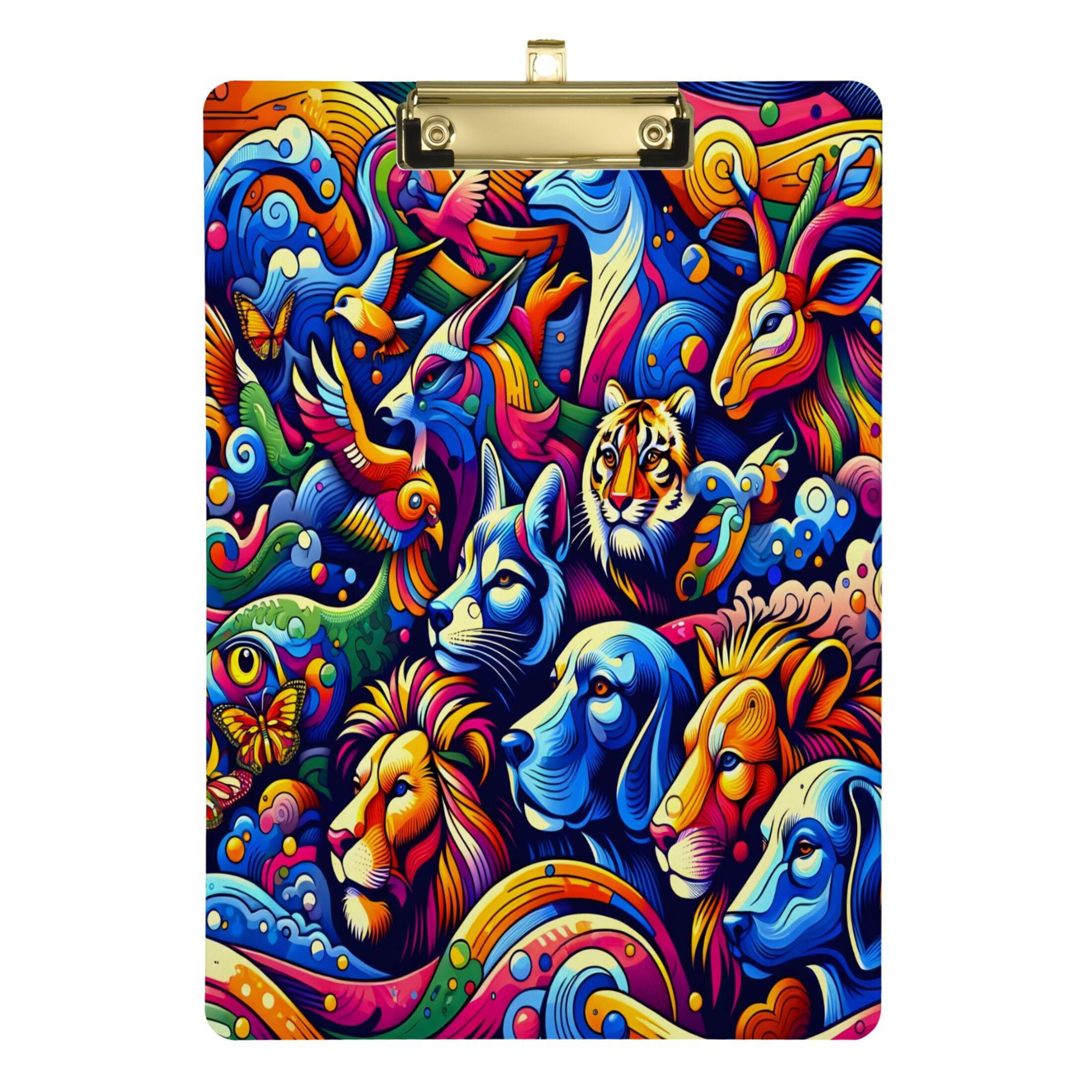 Animal Dog and Lion Acrylic Clipboards A4 Standard Letter Size ...