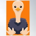 Animal Doll Ostrich Bird Poster Wall Art Bedroom Wall Art - Walmart.com