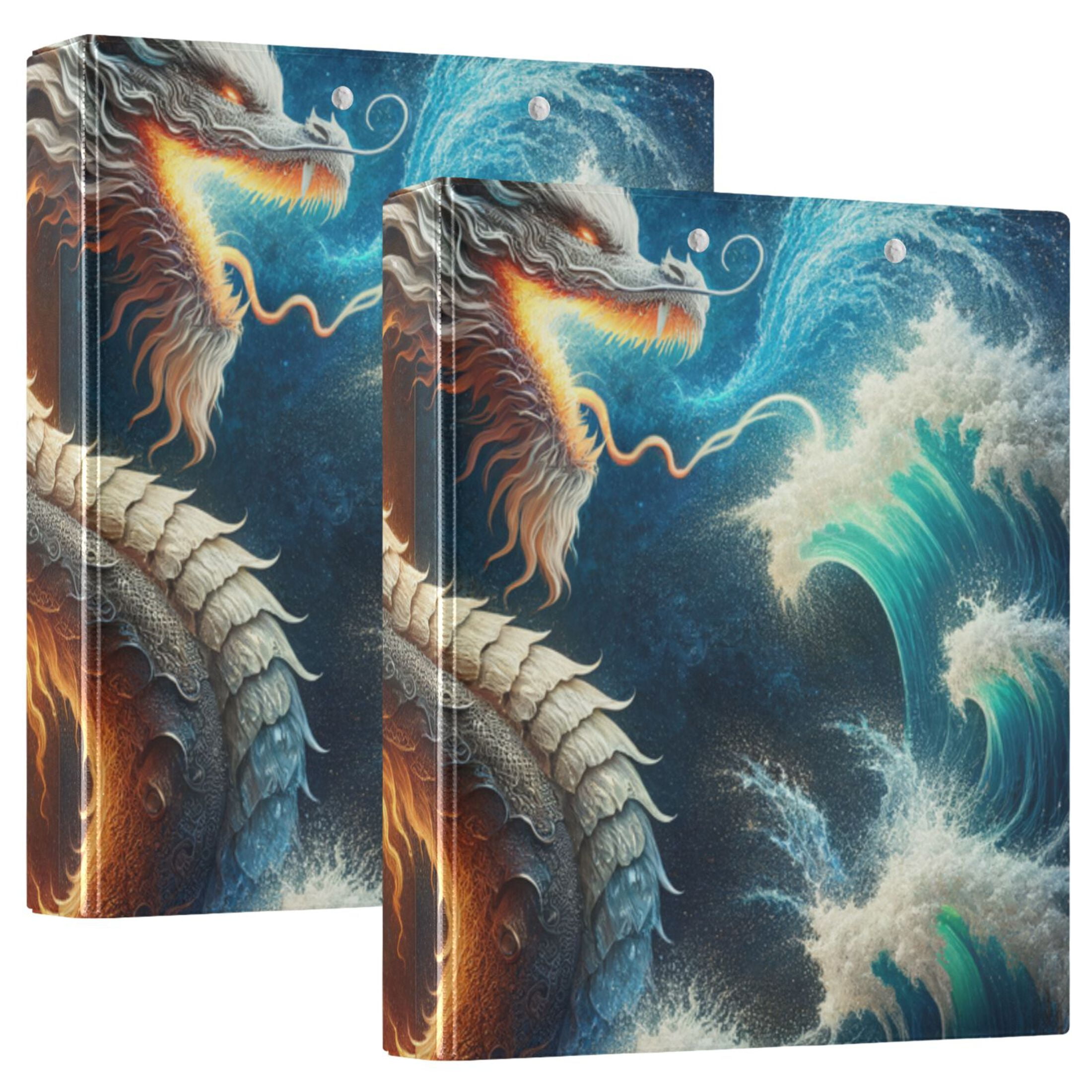 Animal Dragon Beast Monster 3 Ring Binders 1.5 inch Hardcover File ...