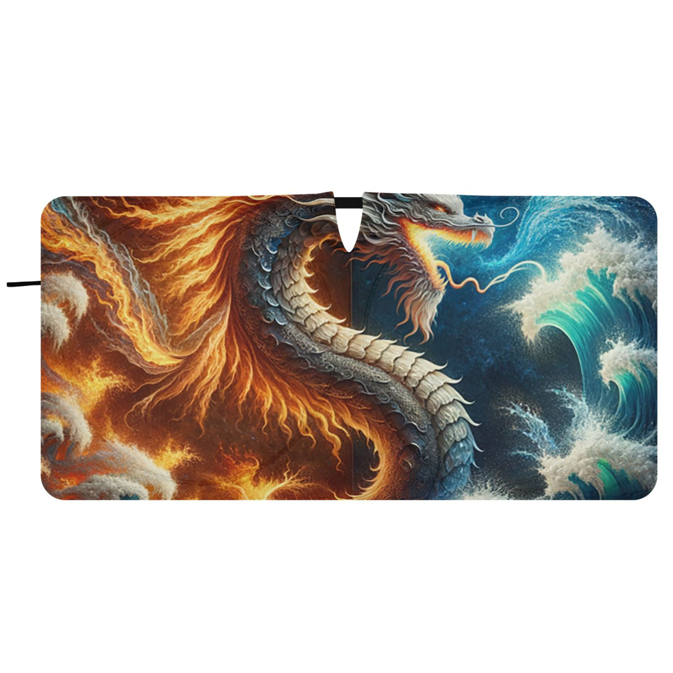 Animal Dragon Beast Monster Car Windshield Sun Shade Foldable Front ...