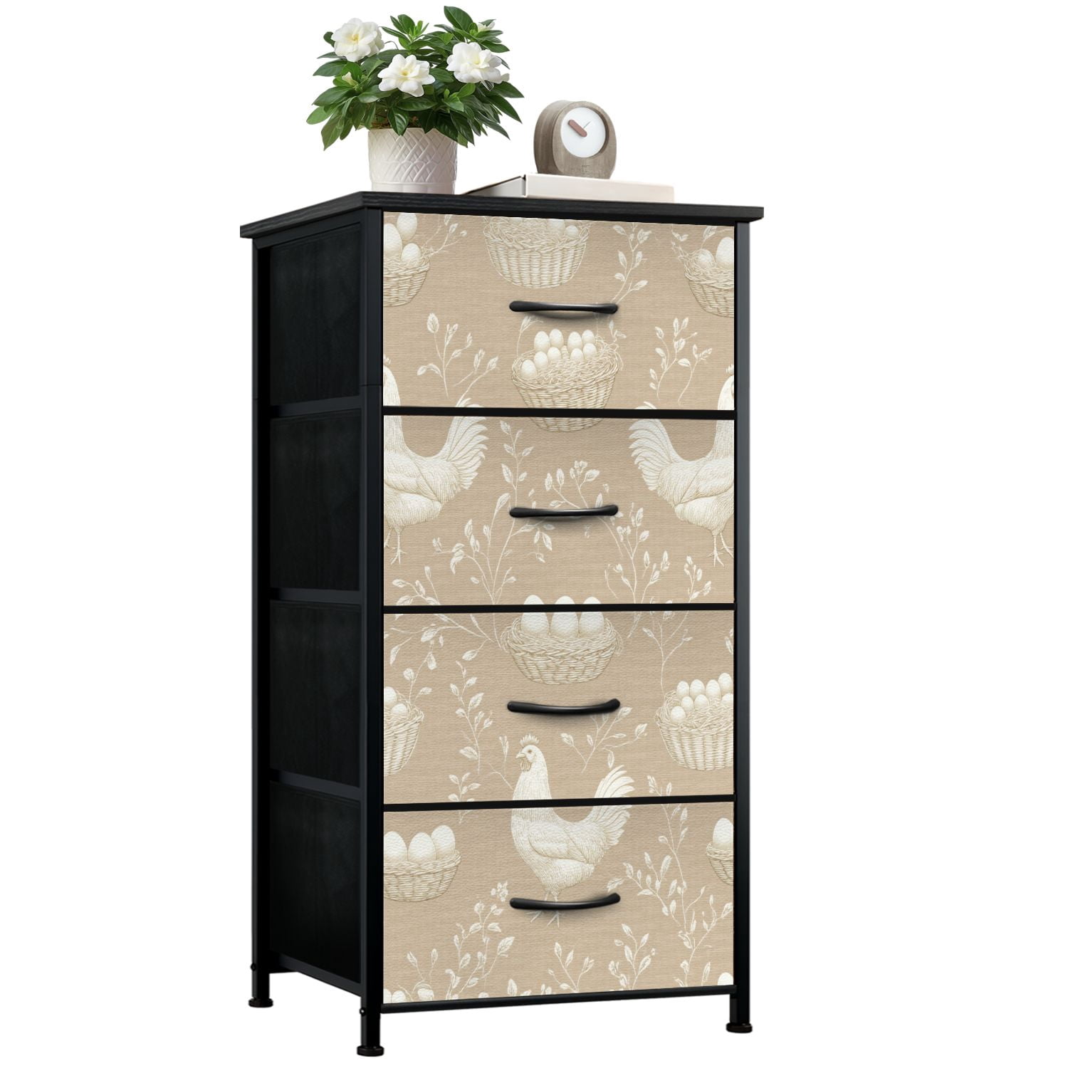 Animal Dresser for Bedroom with 4 Storage Drawers Rustic Farmhouse ...