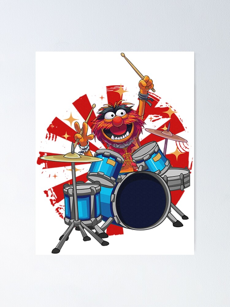 Animal Drummer The Muppets Show Canvas Poster Decor Landscape Office ...
