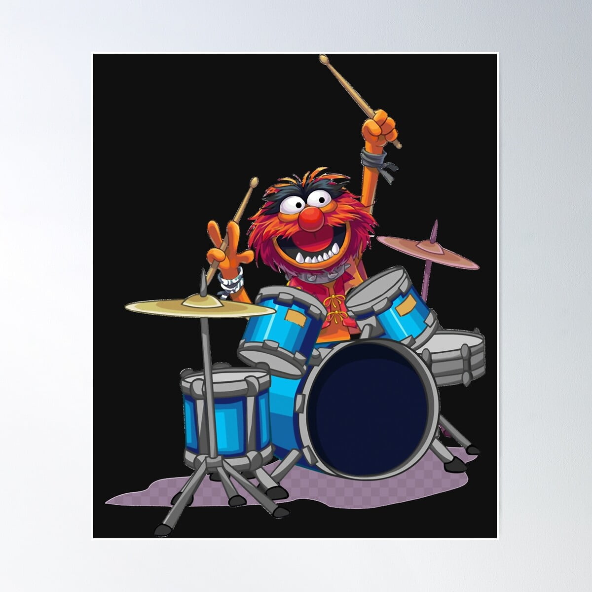 Animal Drummer The Muppets Show Poster Wall Art, Modern Wall Decor For ...