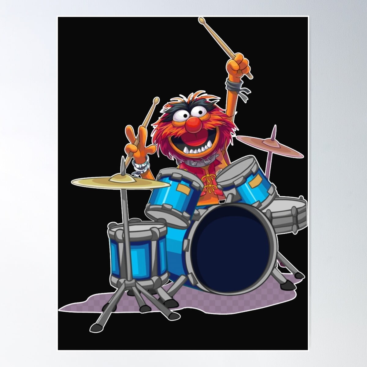 Animal Drummer The Muppets Show Poster Wall Art, Modern Wall Decor For ...