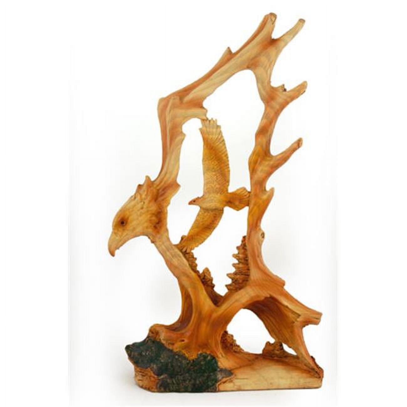 Animal EAGLE WOODLIKE CARVING Polyresin Majestic Mme304 - Walmart.com