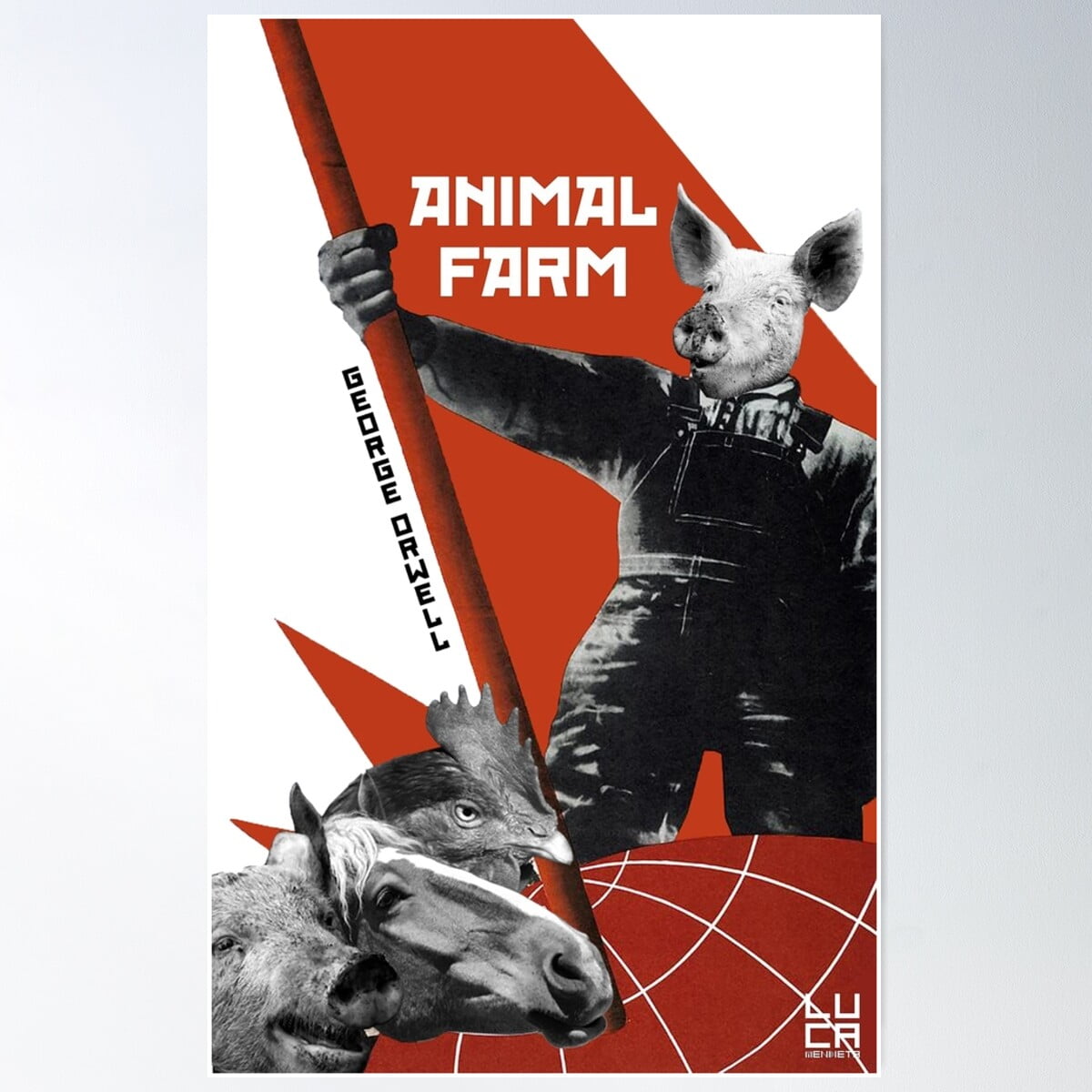 Animal Farm Poster Wall Art, Modern Wall Decor For Living Room Bedroom ...