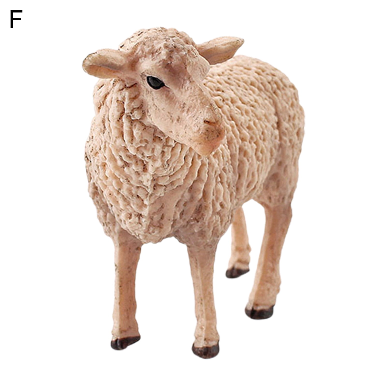 Animal Figurine Simulation Donkey Alpaca Red Deer Sheep Animal Model ...