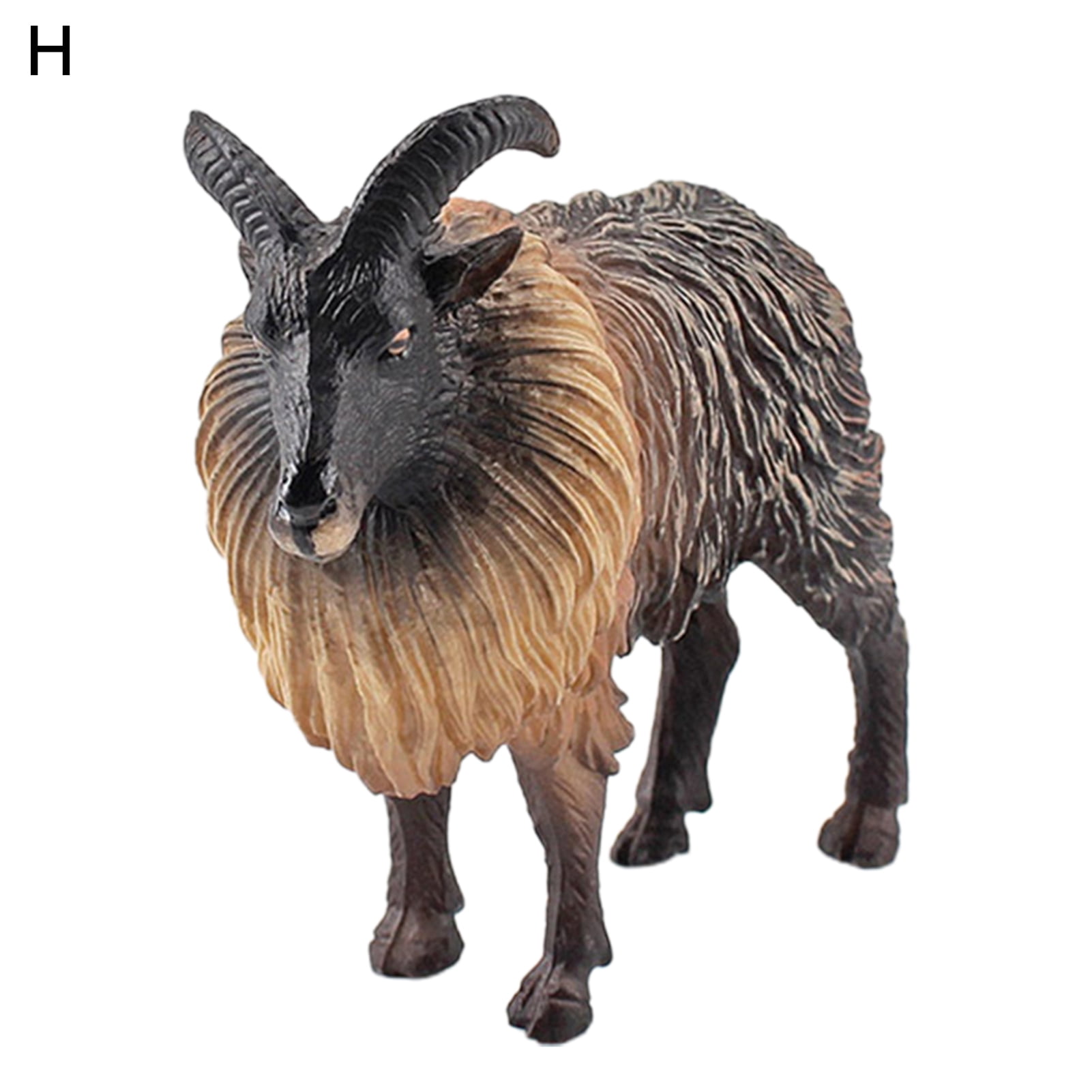 Animal Figurine Simulation Donkey Alpaca Red Deer Sheep Animal Model ...