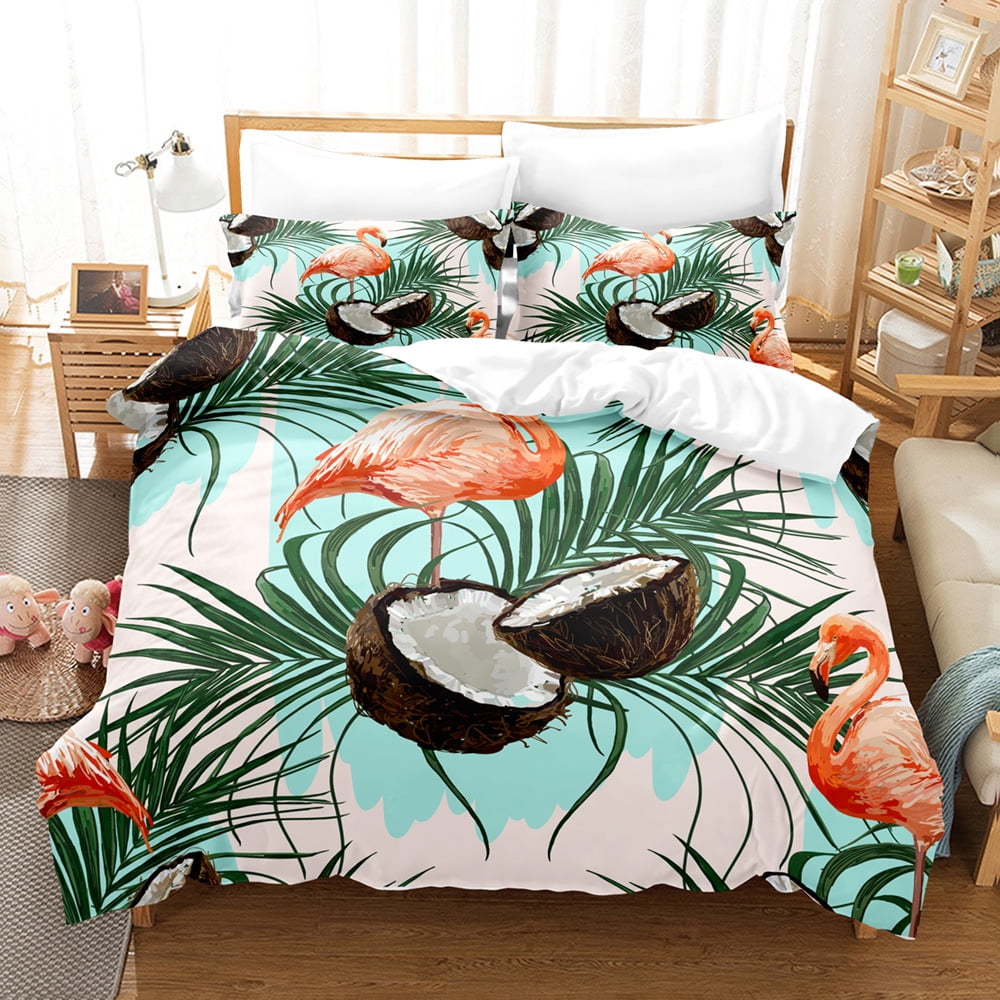 Animal Flamingo Bedding Set Flamingo Duvet Cover Flamingo Quilt Cover ...