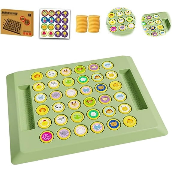 Animal Flip Chess Memory Chess Game for Kindergarten Gathering Activity ...