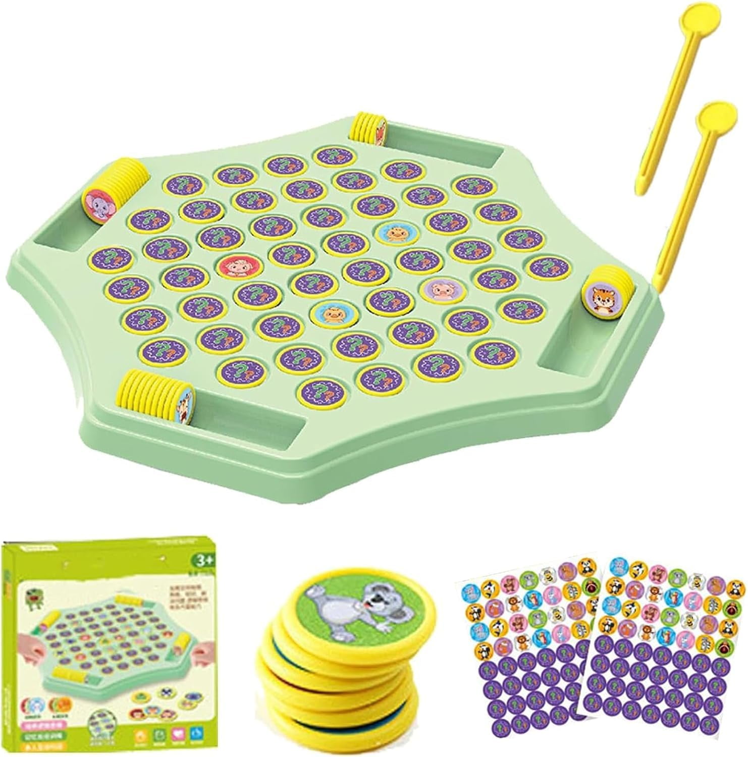 Animal Flip Chess Memory Chess Game for Kindergarten Gathering Activity ...