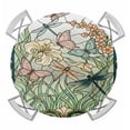 Animal Flowers Round Tablecloth for 45-54 Inch Tables,Fitted Table ...