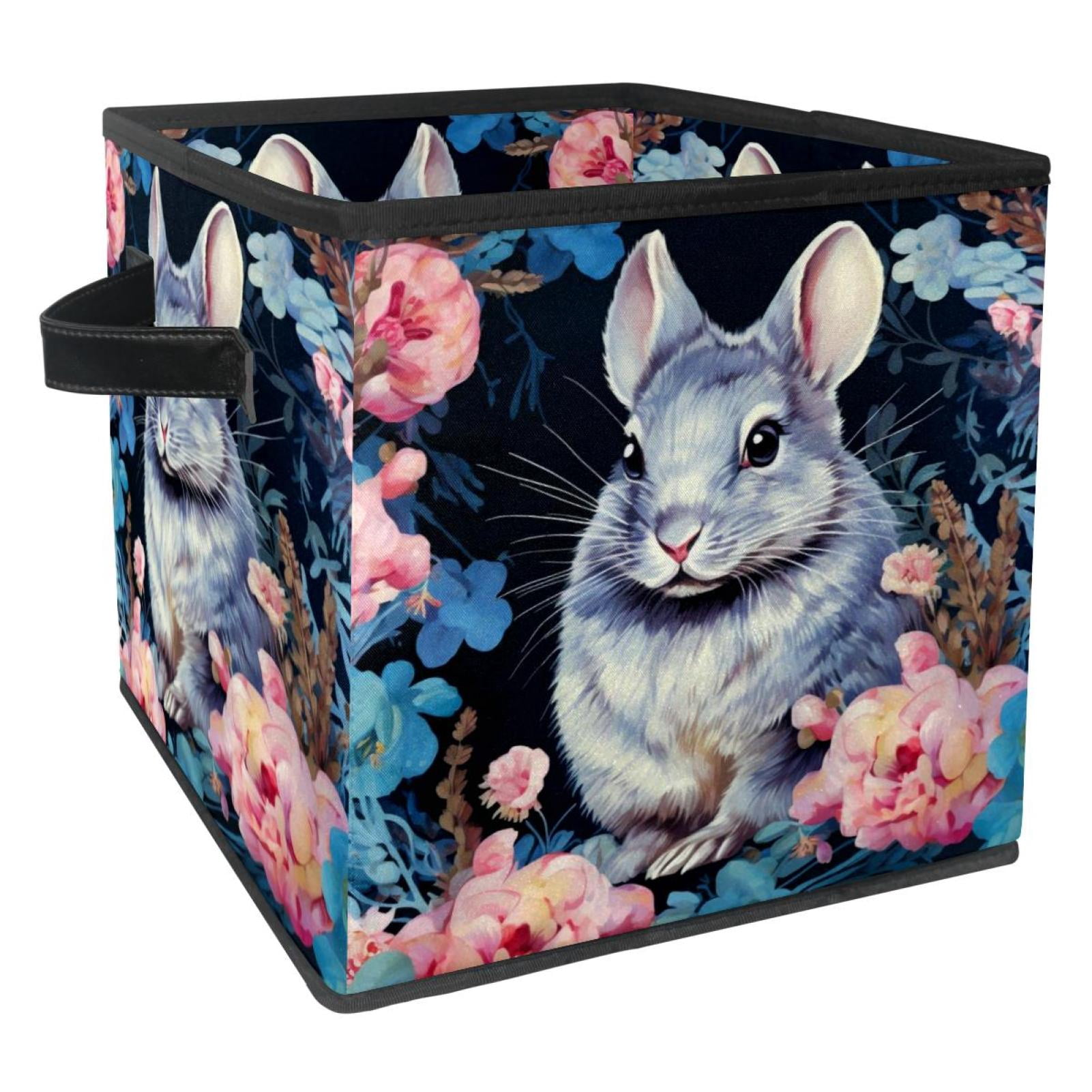 Animal Foldable Storage Box with Handle, 10.8"x10.5"x10.6", Large ...