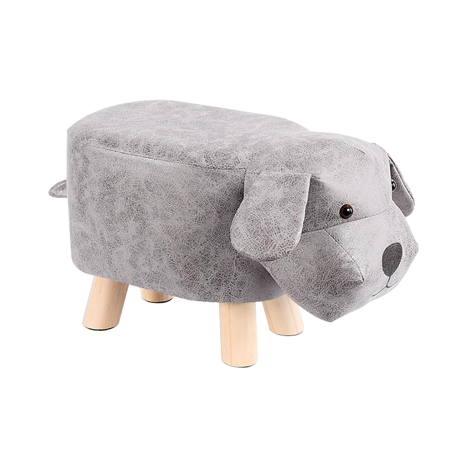Animal Footstool Pouffe Chair Cartoon Bench Kids Learning Stool ...