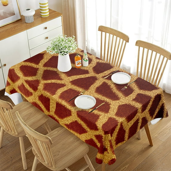 Animal Fur Tablecloth Wild Animal Fur Tiger Zebra Giraffe Leopard ...