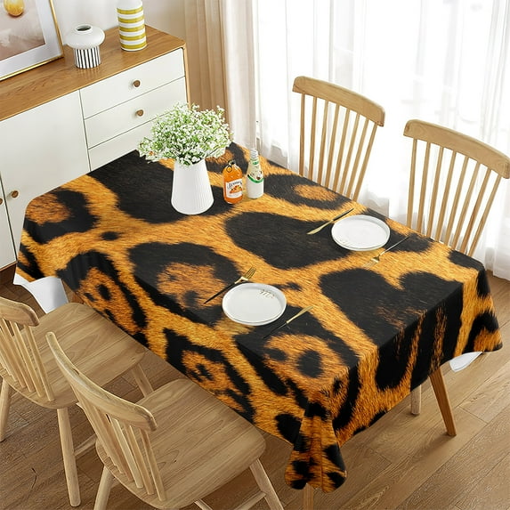 Animal Fur Tablecloth Wild Animal Fur Tiger Zebra Giraffe Leopard ...