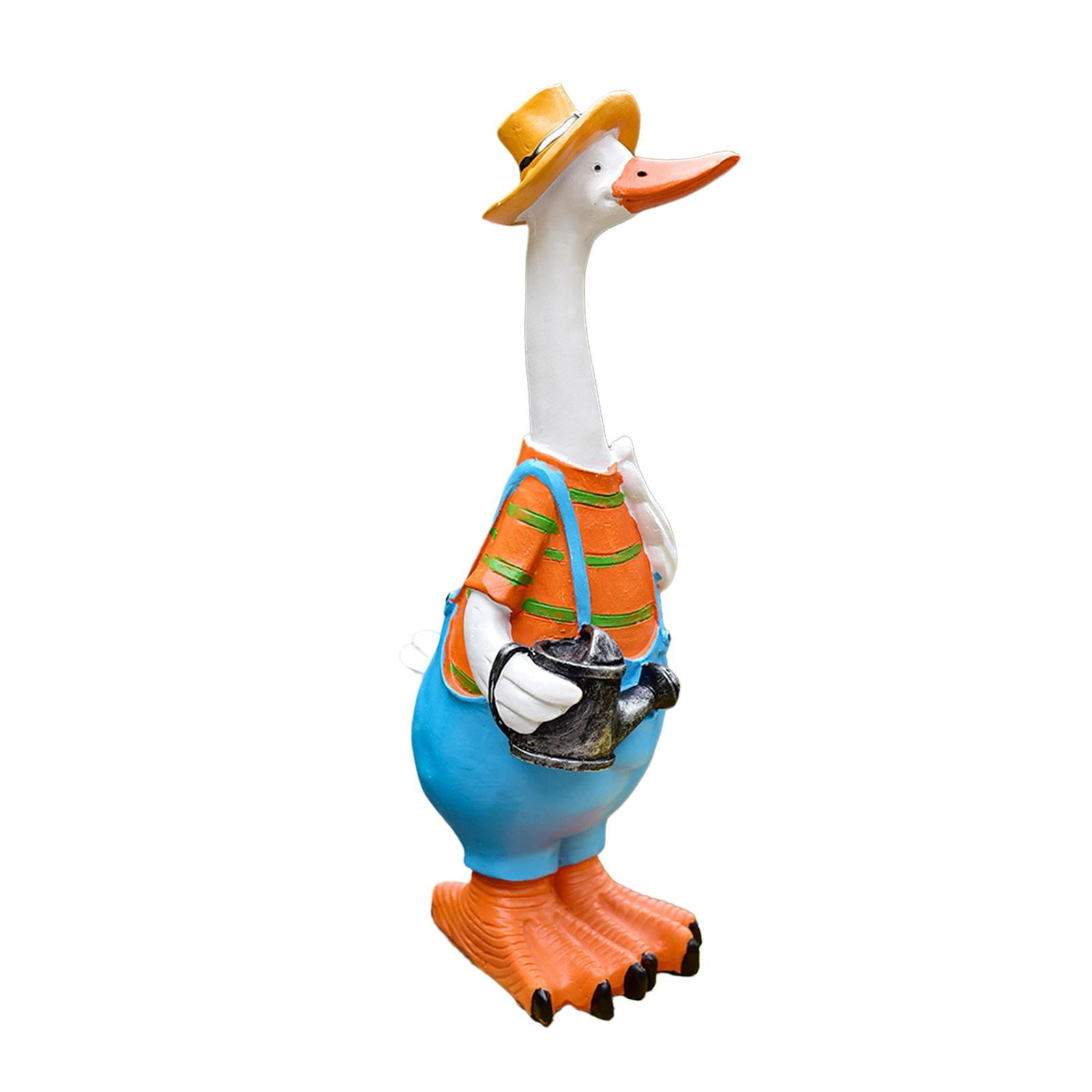 Animal Garden Statue, Garden Duck Ornament Decoration, Sculpture ...