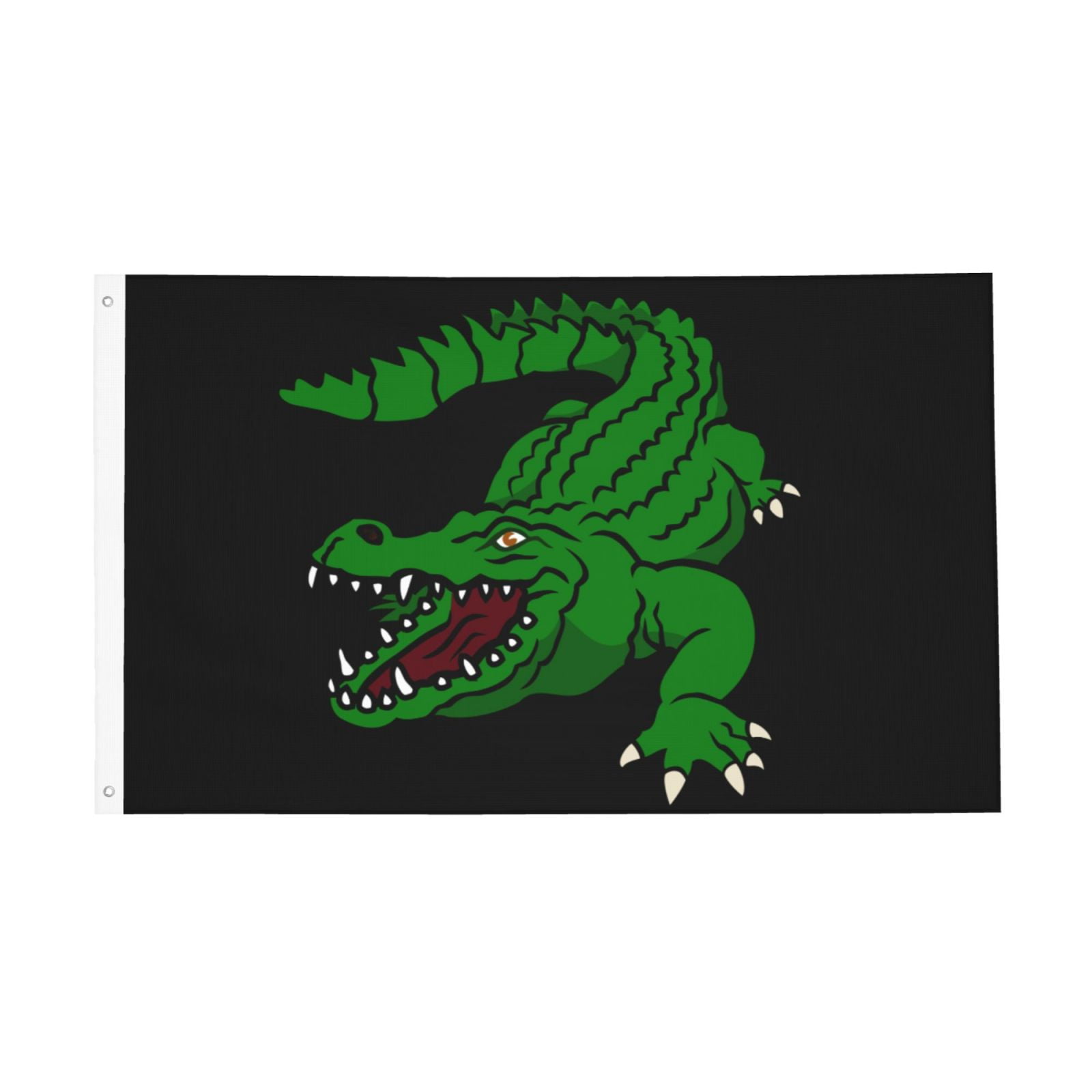 Animal Green Alligator Flag 3x5 Ft Outdoor Indoor With Grommet Garden ...