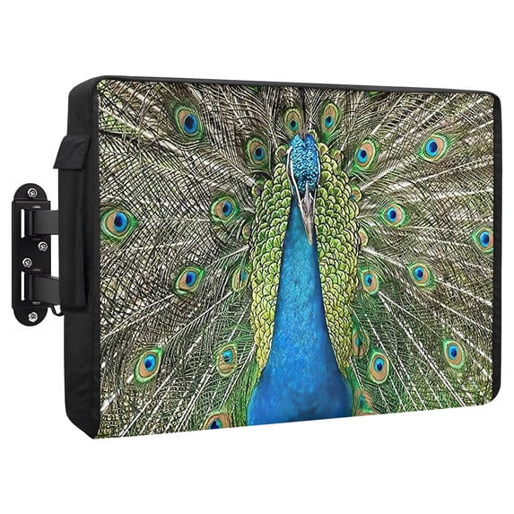 Animal Green Outdoor TV Cover 80 to 85 Inch Peacock Weatherproof and ...