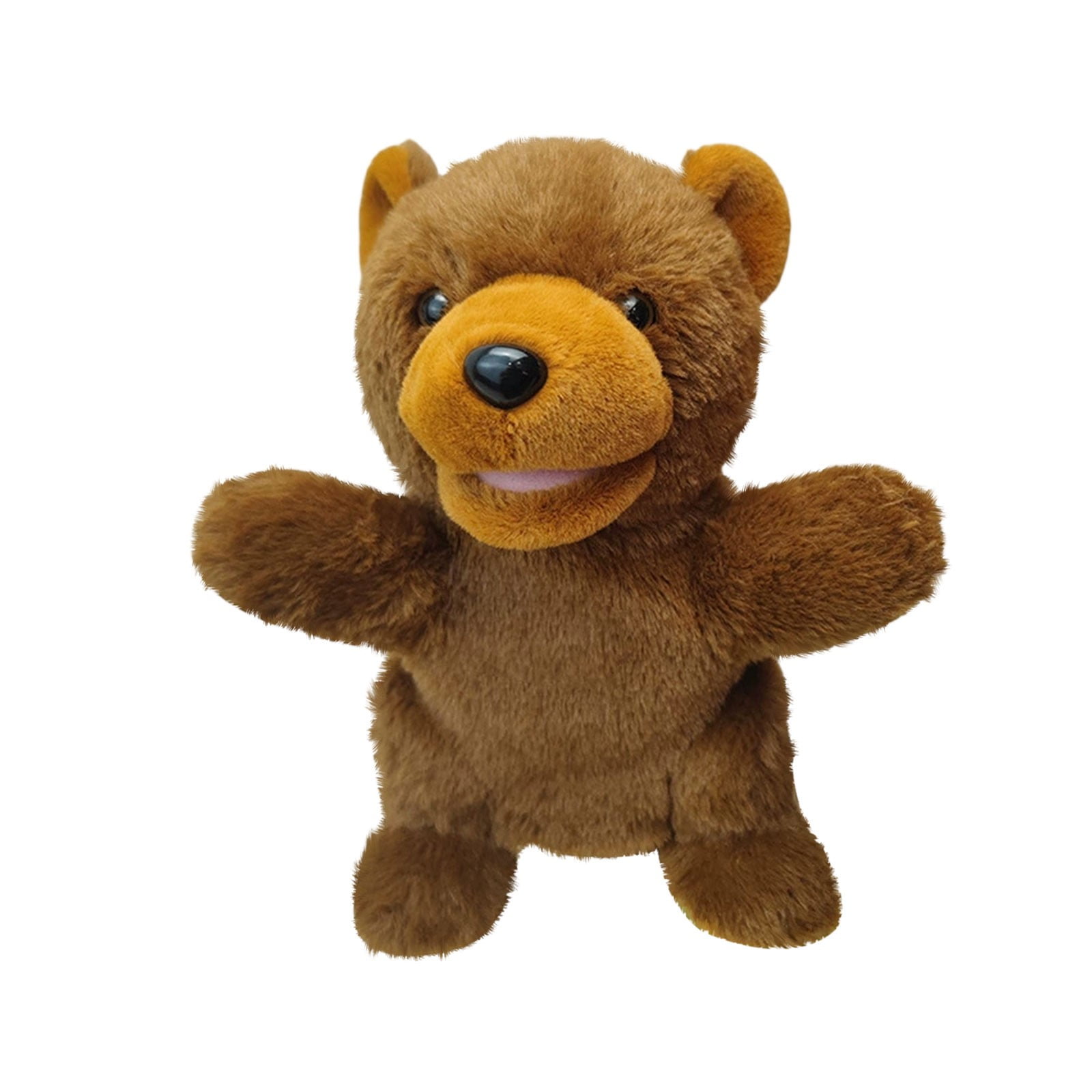 Animal Hand Puppet Toy with Movable Mouth, Interactive Plush Doll for ...