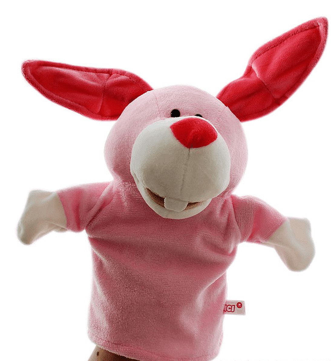 Animal Hand Puppets Cute Plush Tiger Cow Sheep Lion Rabbit Monkey ...