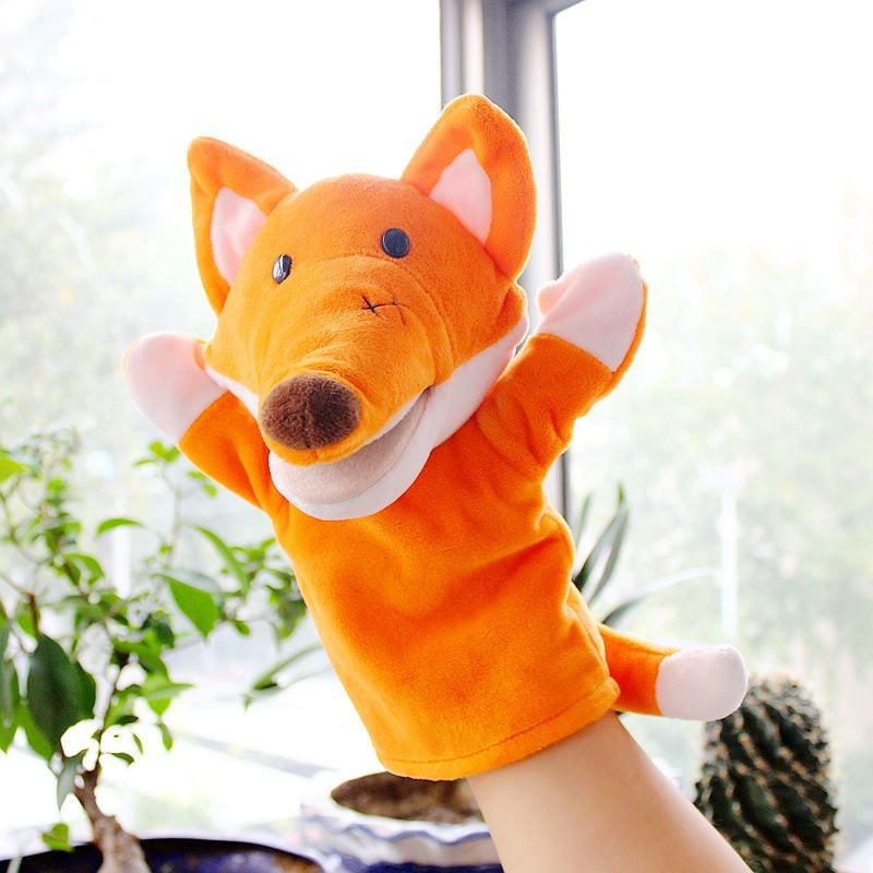 Kids Hand Puppet Set with Working Mouth, Toddler Animal Plush Toy for ...