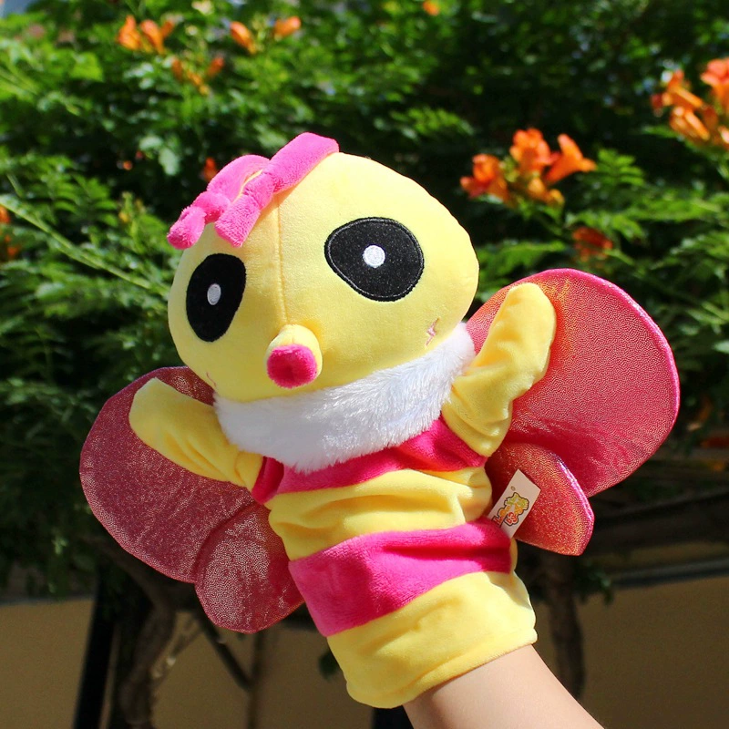 Animal Hand Puppets Set for Kids & Adults Soft Plush Toys with Movable ...