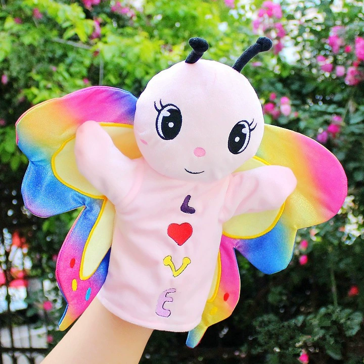 Animal Hand Puppets Set for Kids & Adults Soft Plush Toys with Movable ...