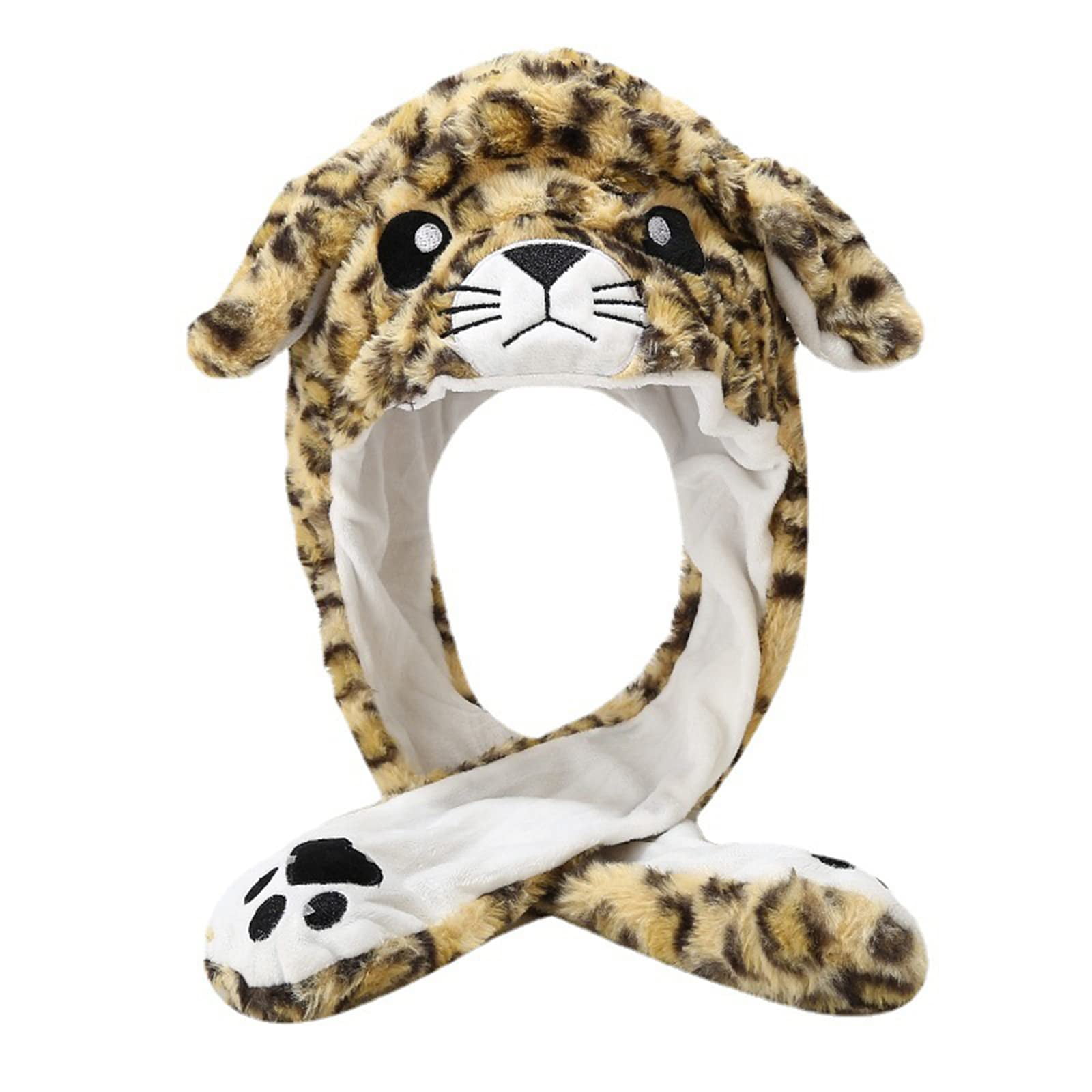 Animal Hat with Moving Ears Cute Plush Moving Ears Hat Ear Moving ...