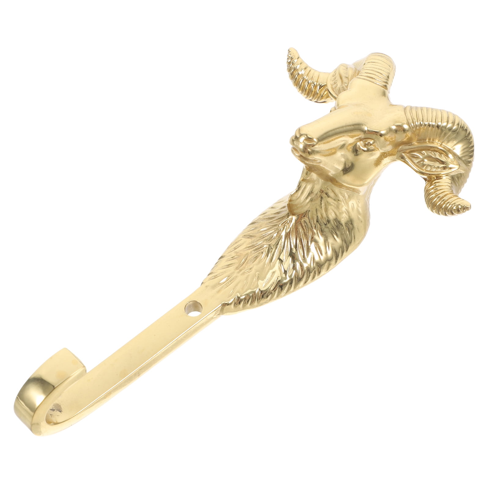 Animal Head Wall Hook Brass Sheep Head Hanger Animal Shaped Wall ...