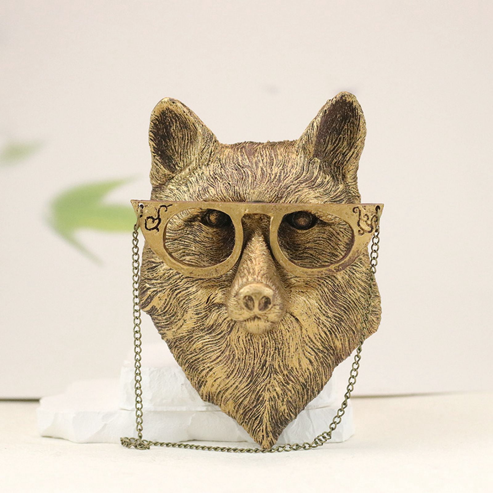 Animal Heads Wall Decor, Faux Fox Head Mount, Animal Sculptures Wall ...