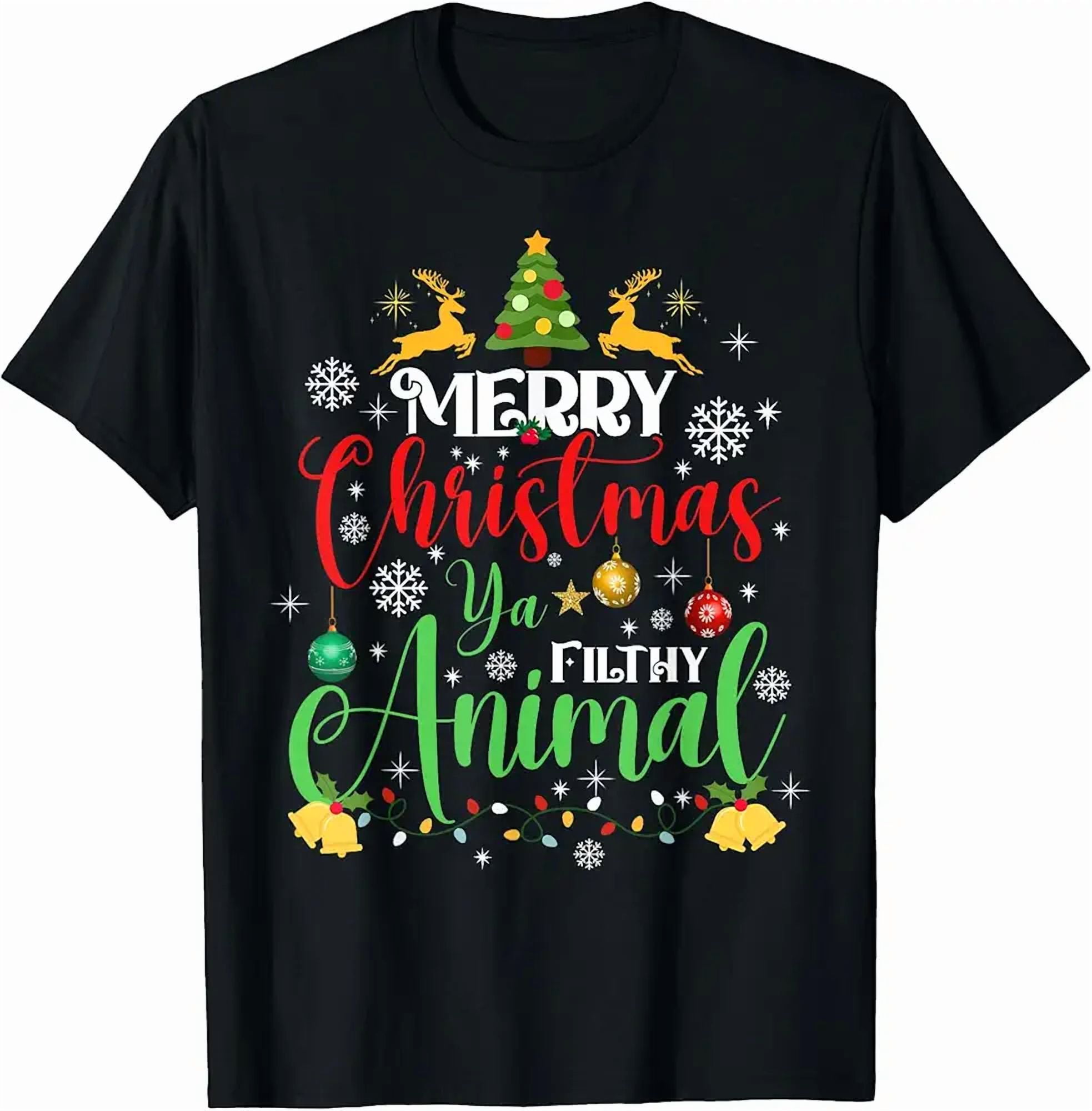 Animal Holiday Filthy Ya Family Funny Winter Pajama Humor Cozy Unisex T ...