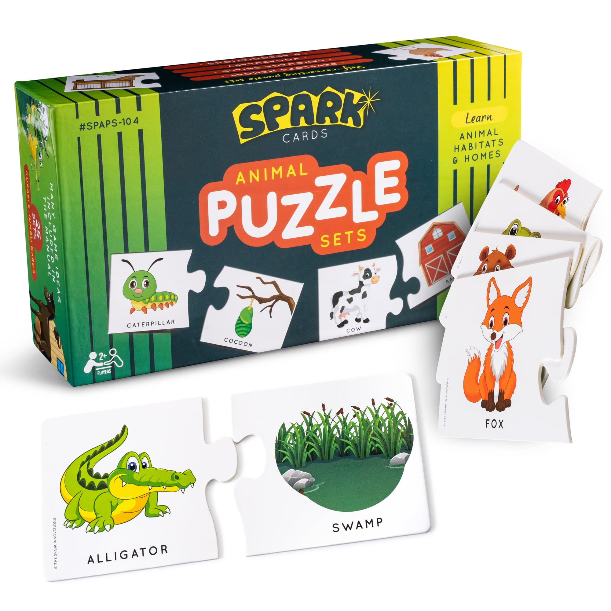Animal Homes Puzzles - Animal Games, 25 Puzzle Sets, Large Durable ...