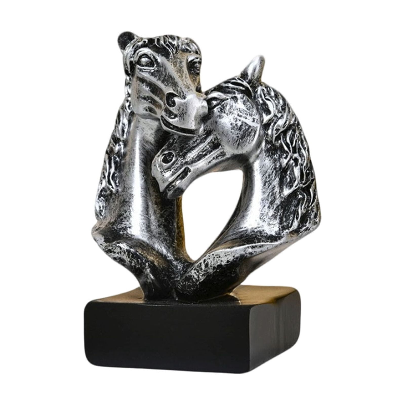 Animal Horses Head Sculpture Retro Resin Feng Shui Horses Statue 2026 ...