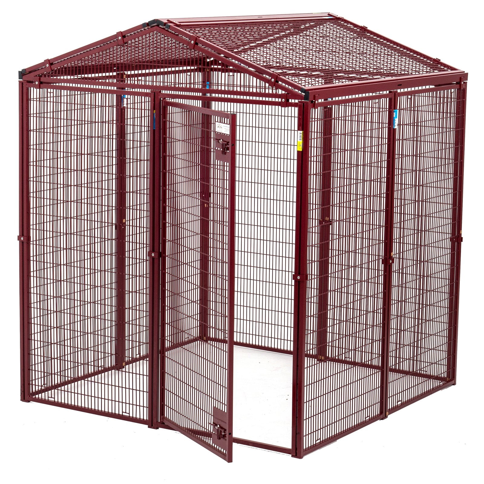 Animal House Heavy Duty 60"L x 60"W x 75"H Gable Covered Pen - Walmart.com