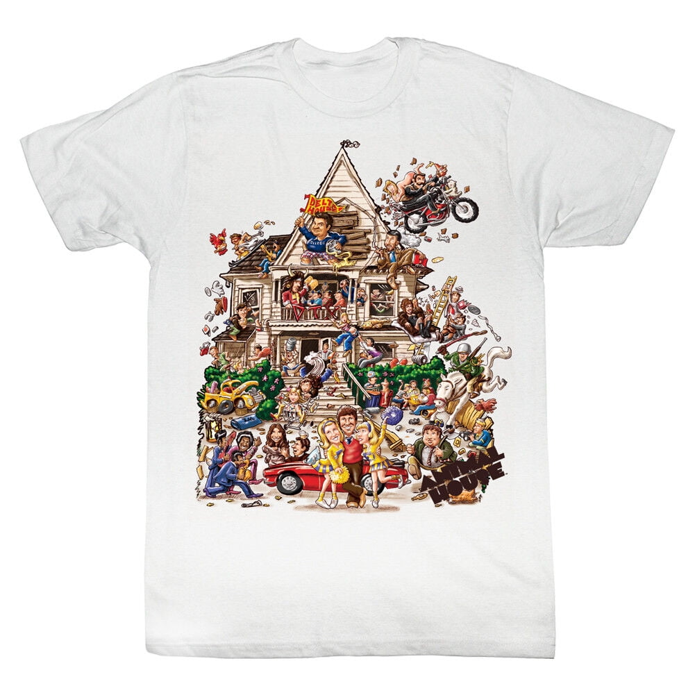 Animal House T-Shirt Color House Party Cartoon White Tee - Walmart.com