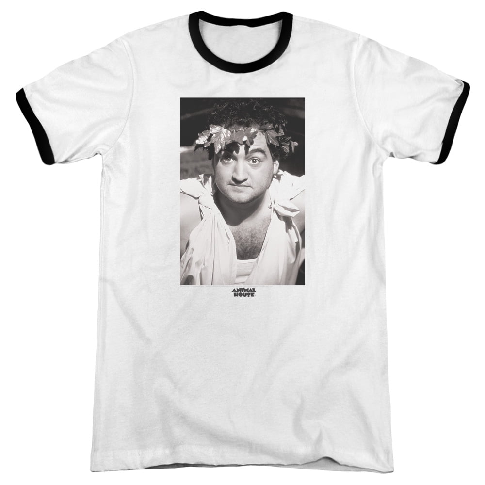 Animal House The Animal Adult Ringer T-Shirt White Black - Walmart.com