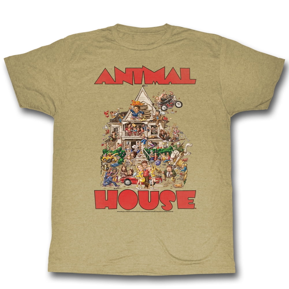 Animal House The House Khaki Adult T-Shirt - Walmart.com