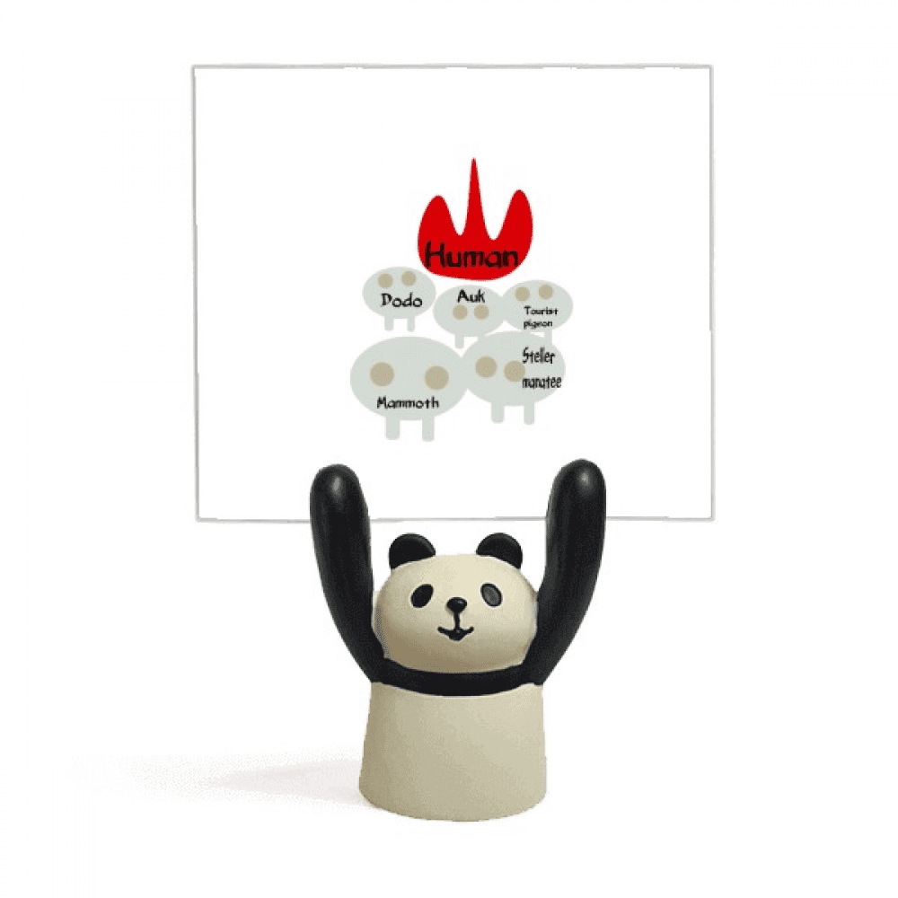 Animal Hunters Human Art Deco Fashion Memo Holder Cartoon Animal Panda ...