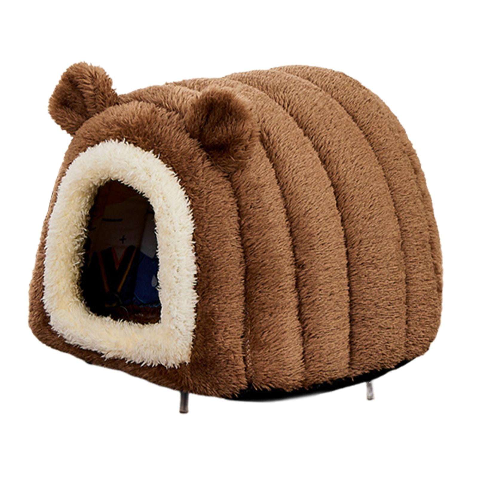 Animal Hut Hideout Bed Cozy Winter Shelter for Syrian Hamster Squirrel ...