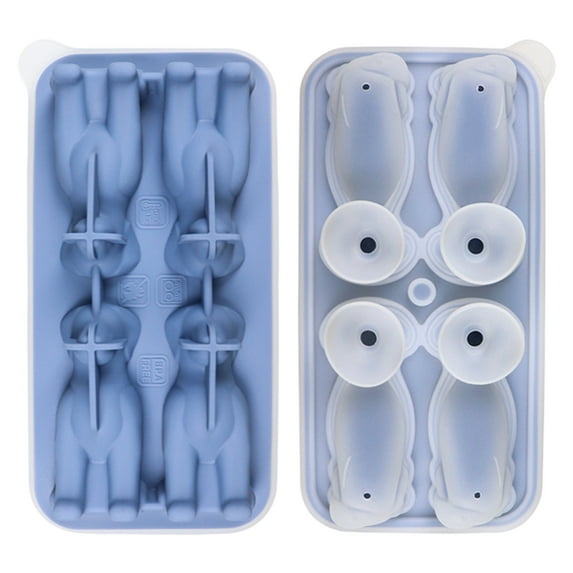 Animal Ice Cube Tray, 1-Cavity Silicone Ice Mold For Animal Shaped Ice ...