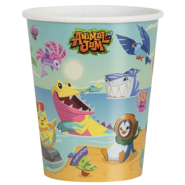 Animal Jam 9oz Paper Cups (8 Count) - Walmart.com
