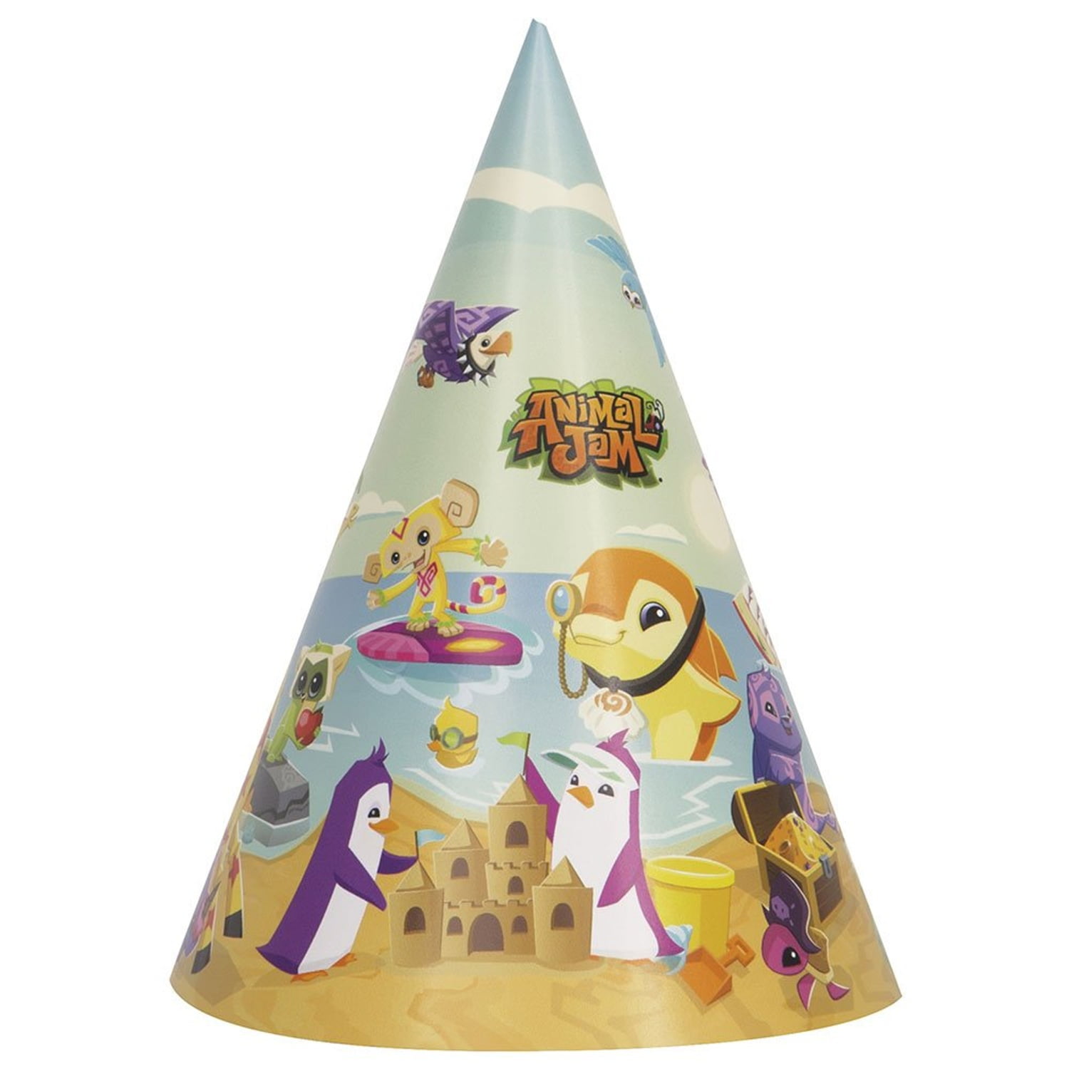 Animal Jam Beach Party Hats (Pack of 8) - Walmart.com