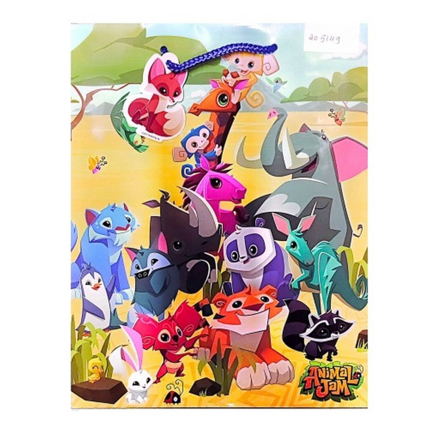 Animal Jam Group Shot Gift Bag - Walmart.com