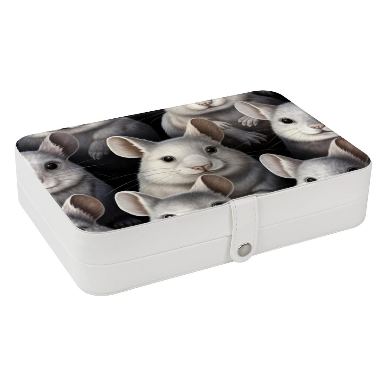 Animal Jewelry Display Earring Holder Jewelry Box, PU Leather Organizer ...