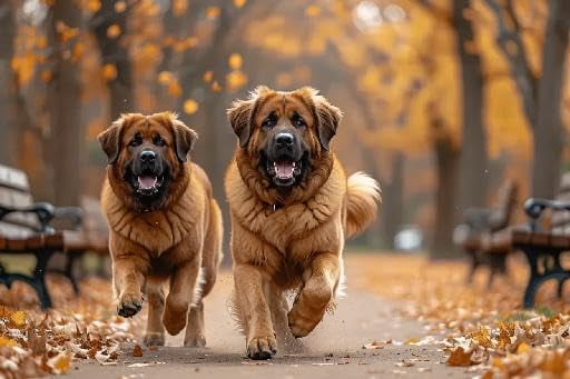 Animal Jigsaw Puzzle 1000 Pieces for Adults Leonberger Dogs in Autumn ...