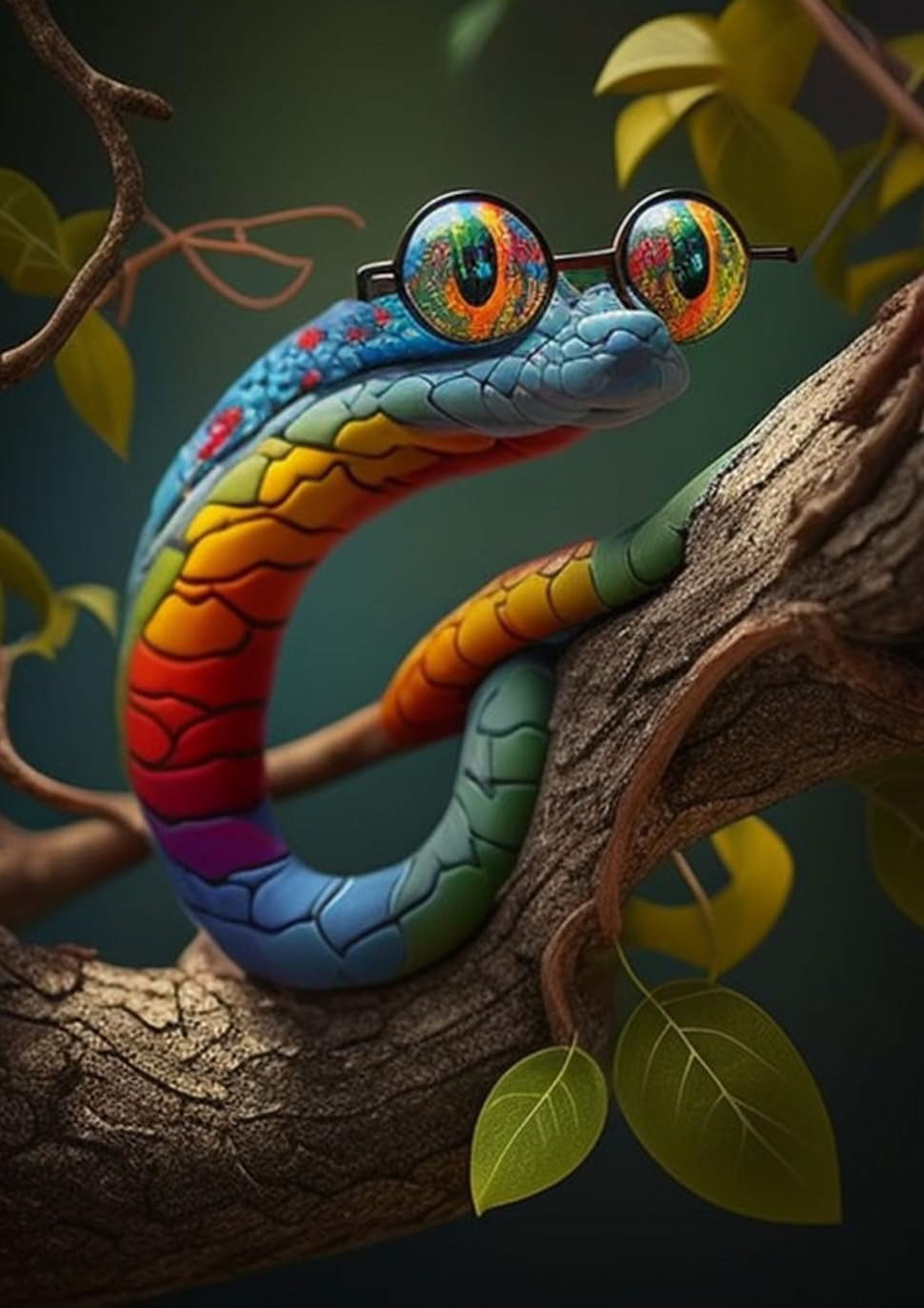 Animal Jigsaw Puzzle 1000 Pieces,Cartoon Snakes Puzzles for Adults ...