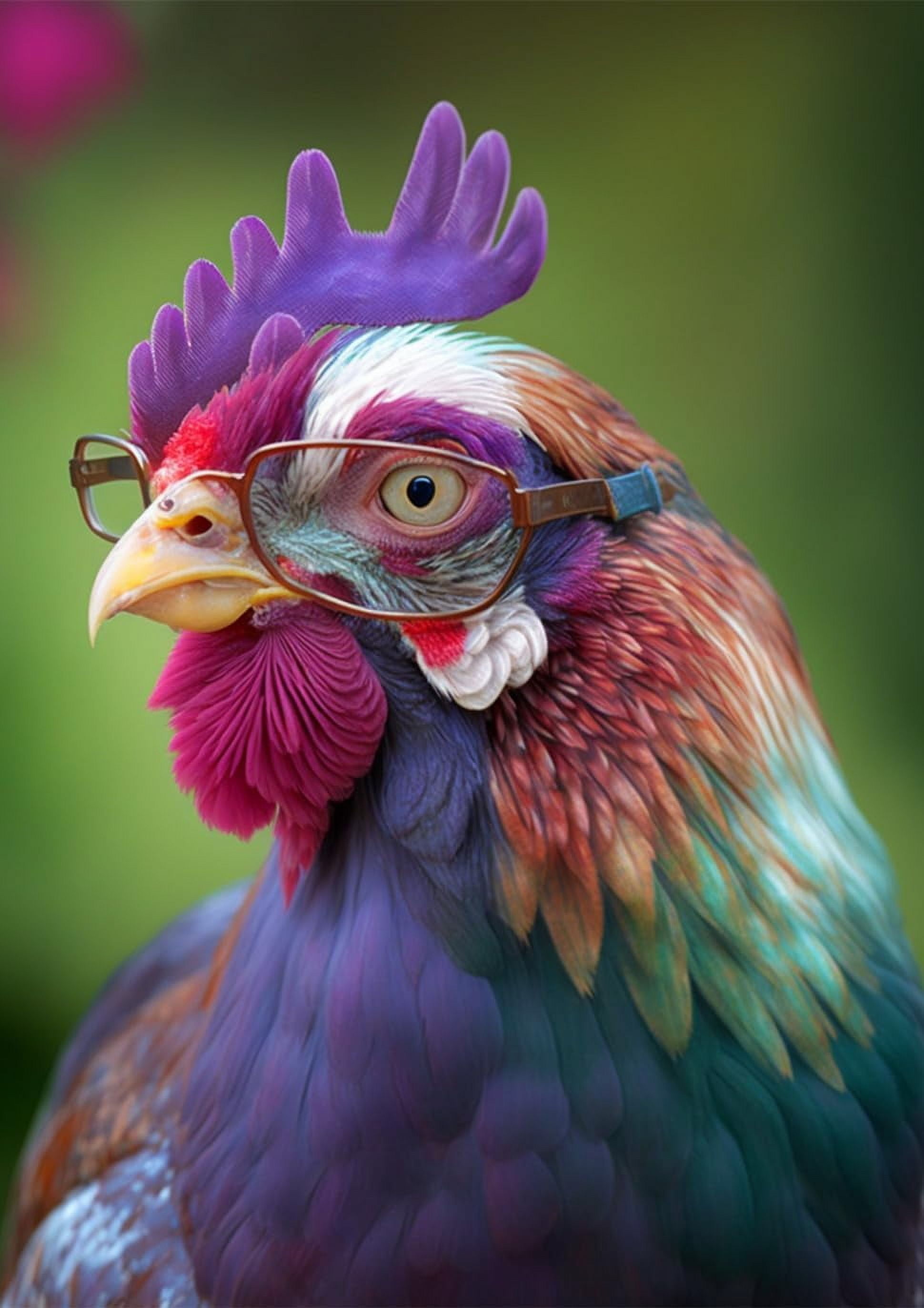 Animal Jigsaw Puzzle 1000 Pieces,Colorful Hen Puzzles for Adults,Unique ...