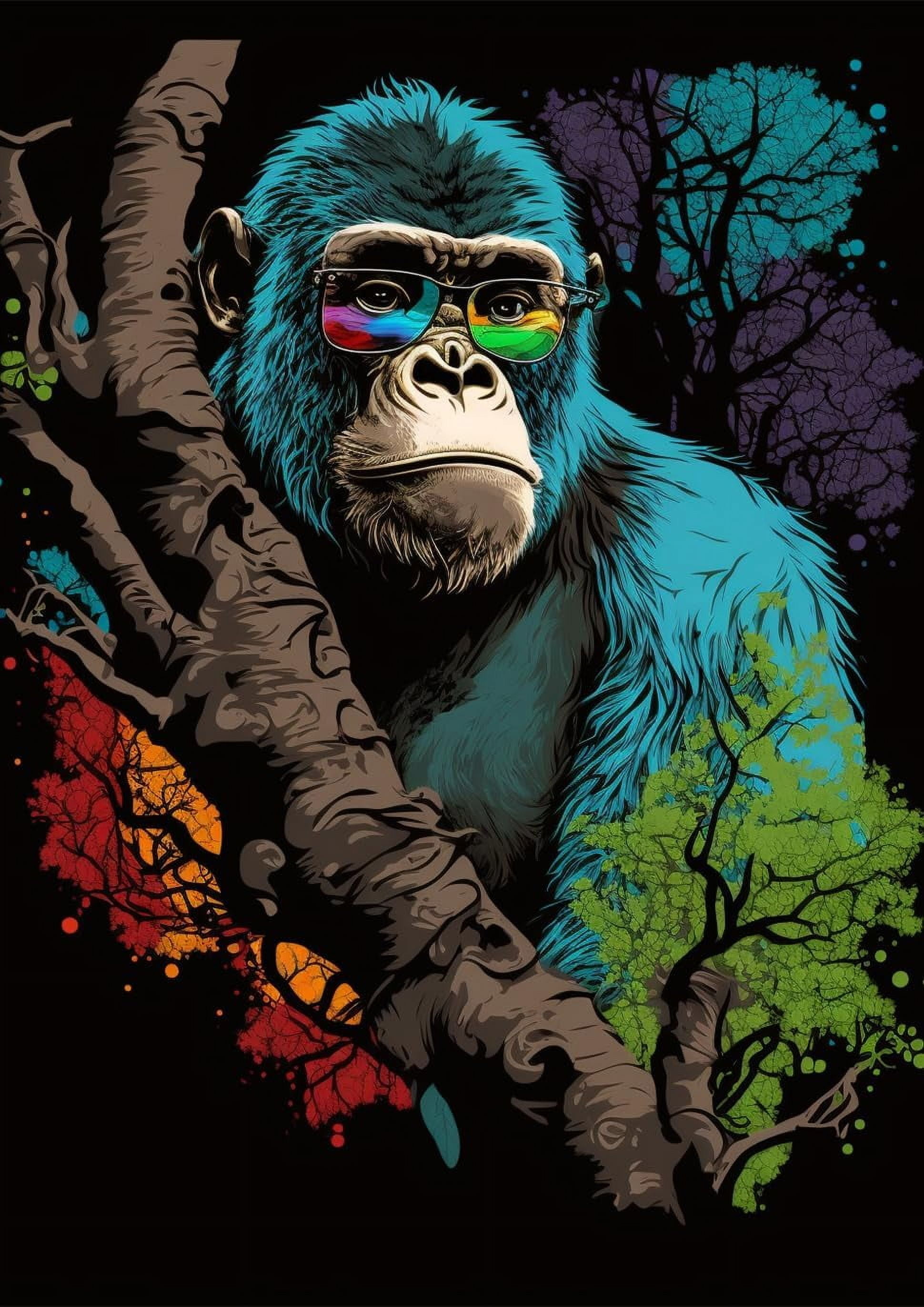 Animal Jigsaw Puzzle 1000 Pieces,Gorilla Puzzles for Adults,Unique ...